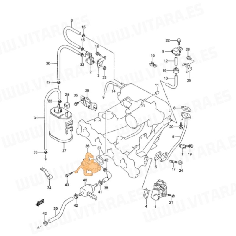 Válvula ISC Suzuki Vitara